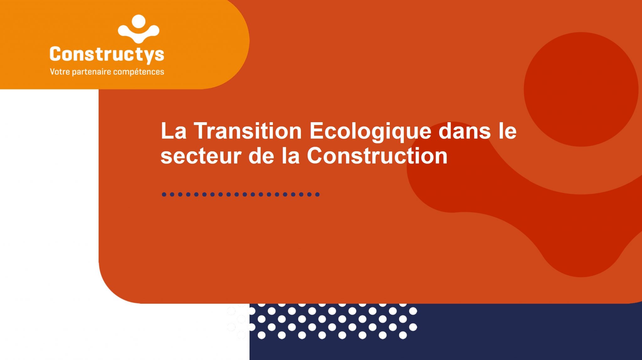 L’offre transition écologique de Constructys – Constructys
