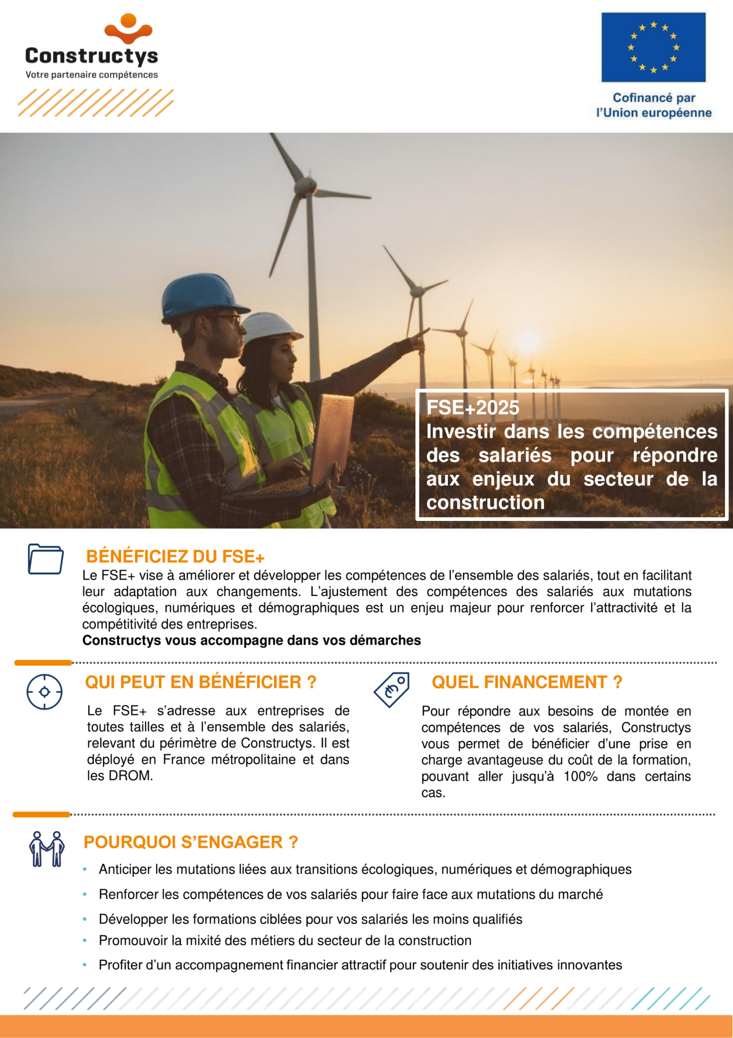 FSE + 2025 (Fonds Social Européen) – Constructys